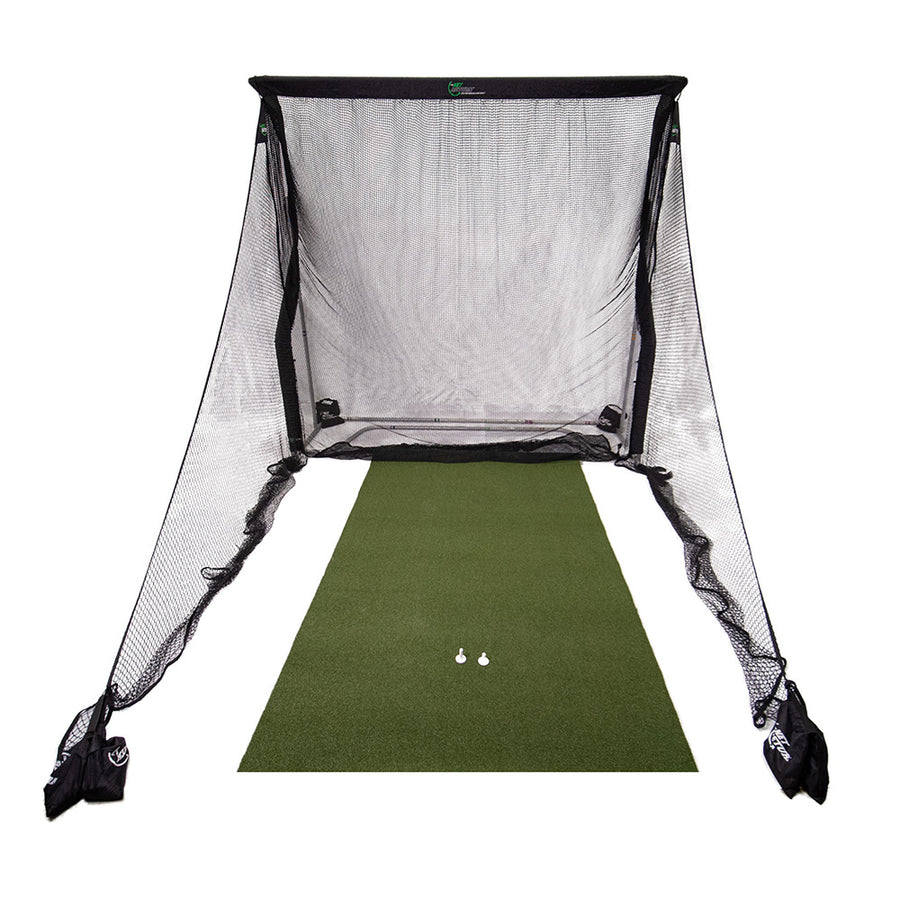 Pro Series XL Package - 10′×9′6″ Home/Outdoor Golf Net Setup